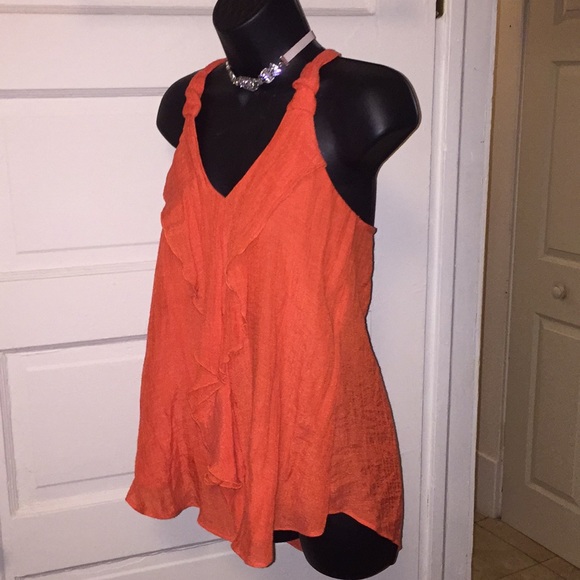A. Byer | Tops | Free Flowing With Ruffle Front | Poshmark